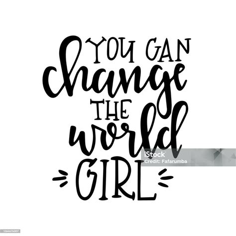 페미니즘 소녀 전원 손으로 그려진 타이포그래피 포스터 또는 카드 개념적 필기 문구 T 셔츠 핸드 레터서 그래피 디자인 0명에 대한 스톡 벡터 아트 및 기타 이미지 Istock