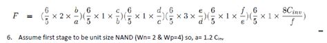using the logical effort method size the full adder