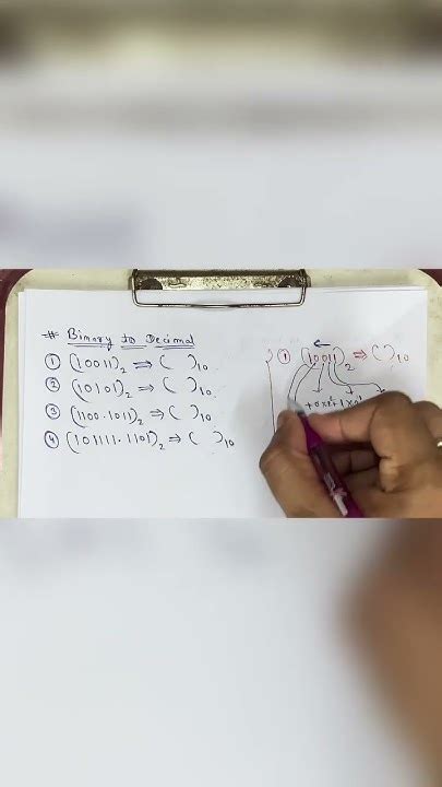 binary to decimal conversion number system math numbersystem