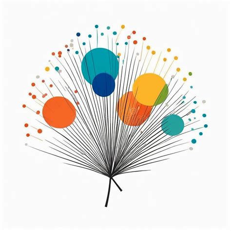 Assorted Colored Circles On White Background Stock Illustration