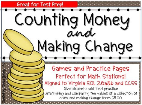 Live And Learn Show Me The Money Skills Counting Coins And Making Change