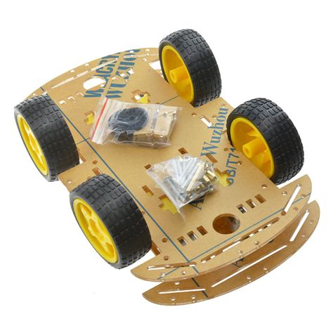 4wd Robot Smart Car Chassis Kits Car With Speed Encoder For Arduino At