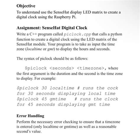 Solved Objective To Understand Use The SenseHat Display LED Chegg