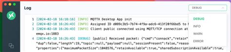 mqttx 1 9 9 released debug logging and ui flexibility emq