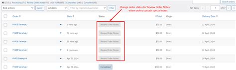 how to set specific woocommerce order status to all new orders that