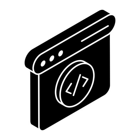 An Icon Design Of Web Coding Html Vector 20082845 Vector Art At Vecteezy