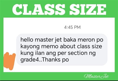 Masterjet Ano Raw Ang Class Size Per Section Ng Grade 4 Masterjet