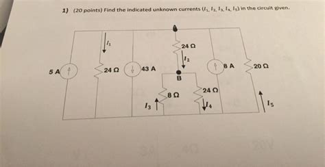 solved find the indicated unknown currents i1 i2 i3 i4