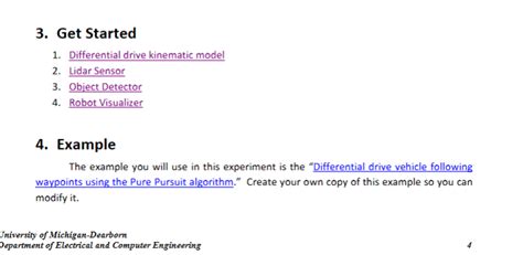 Solved 3 Get Started 1 Differential Drive Kinematic Model