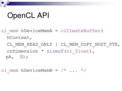 PPT OpenCL PowerPoint Presentation Free Download ID 871895