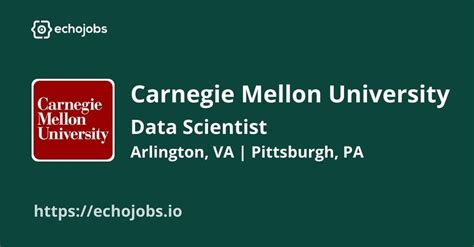 Carnegie Mellon University Is Hiring Data Scientist Arlington Va