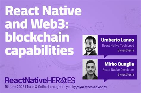 React Native Heroes On Linkedin Welcome To The Show Umberto And Mirko Theyre Going To Talk