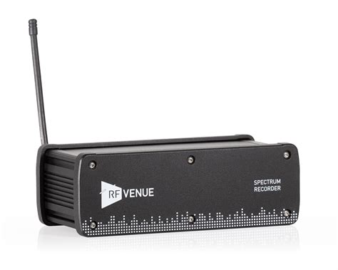 rf venue® debuts spectrum recorder portable rf spectrum data scanner