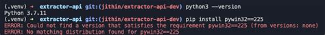 no matching distribution found for pywin32 301 from r tmp build