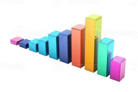 Colorful Bar Graph Representing Data Trends With Varying Heights And Hues Illustrating