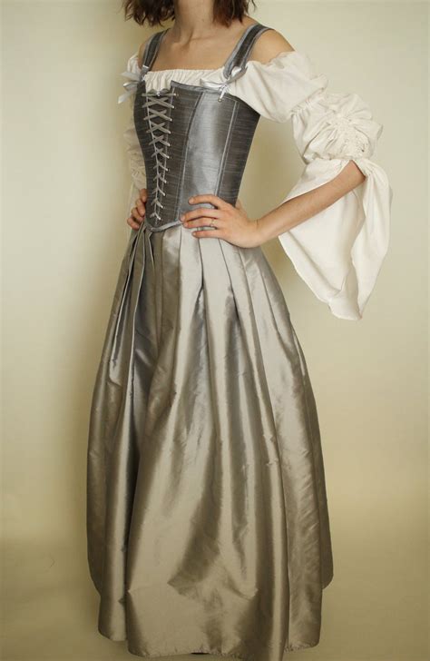 Renaissance Corset Top Womens Medieval Floral Overbust Bustier
