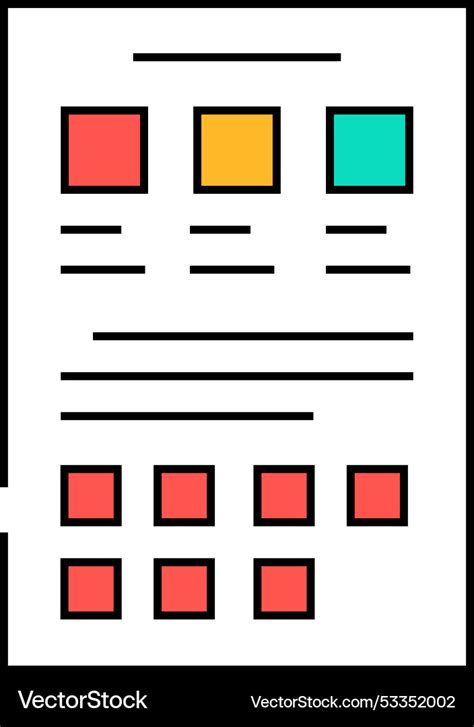 Style Guide Ux Ui Design Icon Color Royalty Free Vector