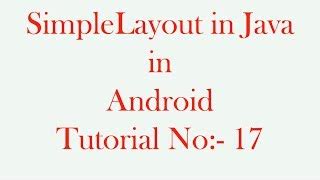 Layout Width And Height Linear Layout Android Tutorial