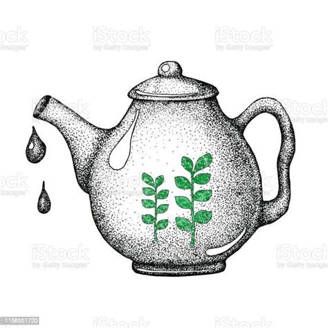 손으로 그린 차 요소가 있는 세트입니다 배너의 디자인용 주전자 주전자 프린트 라벨 메뉴 포스터 카페 0명에 대한 스톡 벡터 아트 및 기타 이미지 Istock