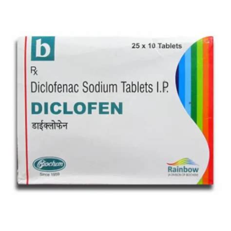 Diclofenac Sodium Tablet Ip 50 Mg At ₹ 15strip In Durg Id 2850320779688