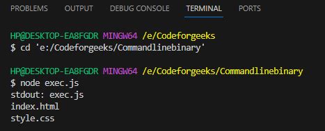 Executing Command Line Binaries With Node Js A Detailed Guide Codeforgeek