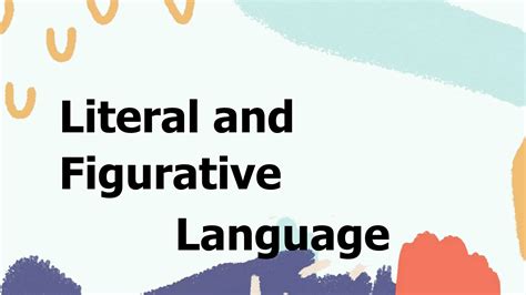 Literal And Figurative Language Powerpoint Pptx