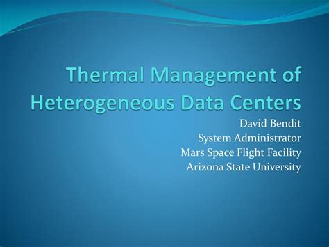 Ppt Thermal Management Of Heterogeneous Data Centers Powerpoint Presentation Id 3571180