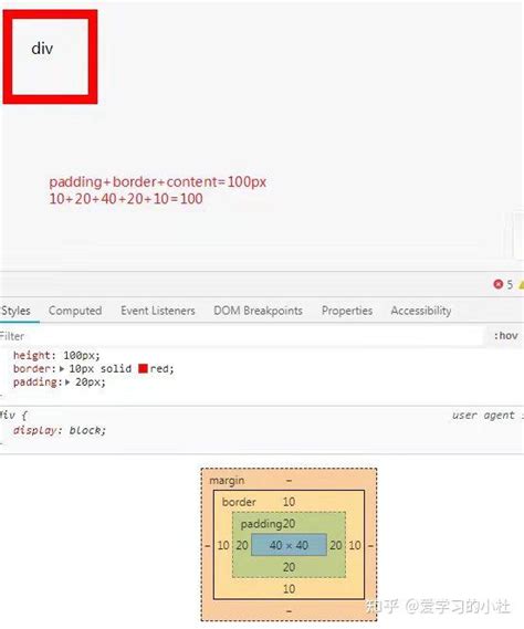 content box和border box的区别 知乎