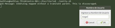 crea ventanas de diálogos desde la consola con zenity la mirada del