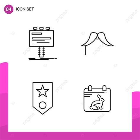Outline Icon Set App Application Vector Flat Computer PNG And Vector With Transparent