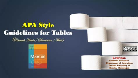 Guidelines Of Tables APA Style 7th Edition PDF