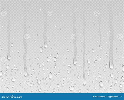 realistic dripping drops flow down background rain dropping water