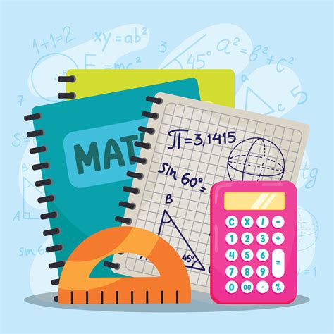 Cartoon Math Class Concept Background Vector Illustration 34205567