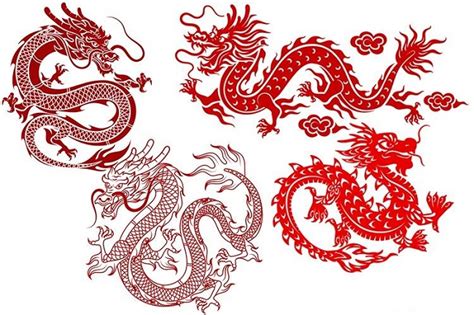 Tải 10 Mẫu Rồng Vector File Ai Corel Psd Png