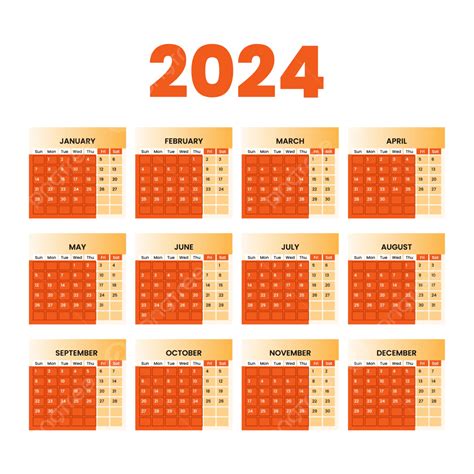 รูปเทมเพลตปฏิทินปีใหม่ 2567 เวกเตอร์ Png สวัสดีปีใหม่ 2567 ปีใหม่ 2567 ปฏิทินปี 2567ภาพ Png