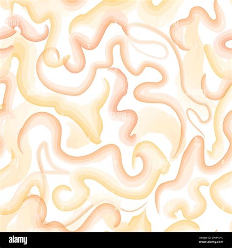 Abstract Wavy Lines Seamless Pattern Spring Organic Texture With Flowing Wavy Shapes Beautiful
