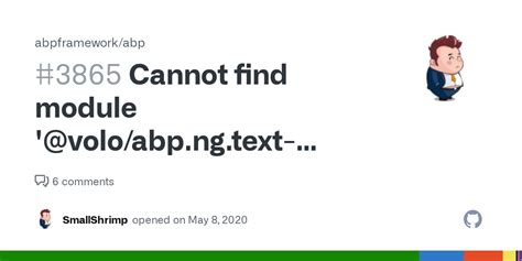 Cannot Find Module Voloabpngtext Template Management · Issue