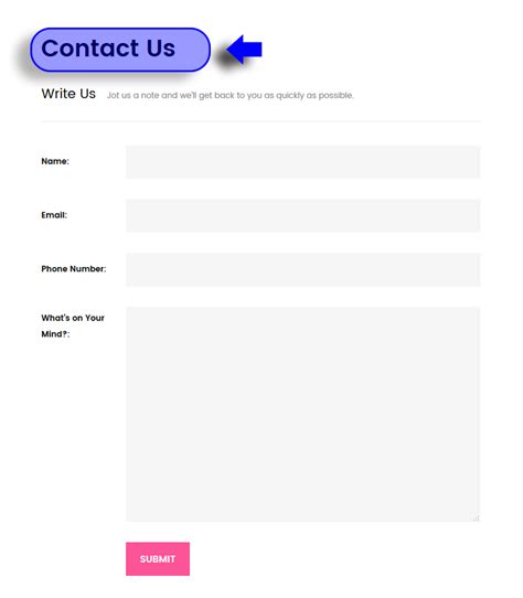 Magento 2 How To Edit Contact Us Page Title Zemez Support