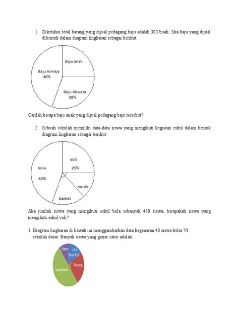 Contoh Soal Diagram Lingkaran Kelas 6 Contoh Soal Terbaru Porn Sex