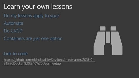 Lessons Learned From Running Docker In Production Ppt