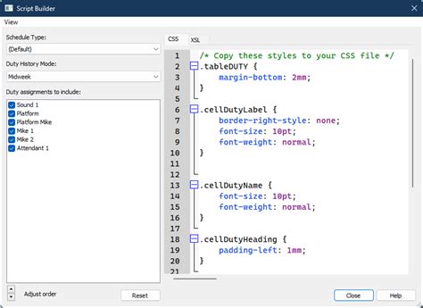 how to use script builder