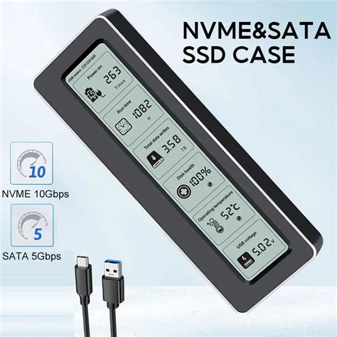 M Nvme Ngff Dual Protocol Ssd Enclosure Usb Type C Ssd