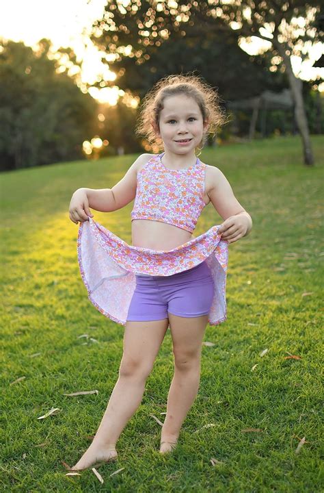 Peach Leggings With Free Plumeria Crop Pdf Sewing Pattern Peony Patterns
