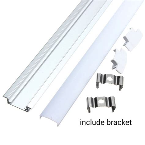 Jual LED Profile Cover Casing Rumah Kap Housing LED Strip Rigid Alumunium U Shopee Indonesia