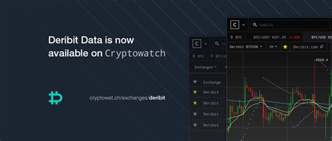 Cryptowatch Adds Deribit Market Data Deribit Insights