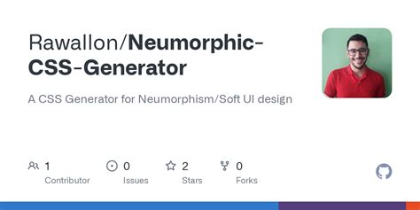 Github Rawallonneumorphic Css Generator A Css Generator For