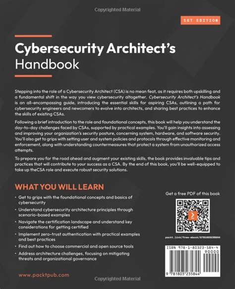 Cybersecurity Architects Handbook An End To End Guide