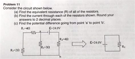 problem 11 consider the circuit shown below a find the equivalent