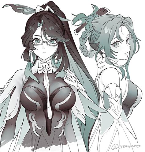 Xianyun And Madame Ping Genshin Impact Drawn By Otmmro Danbooru