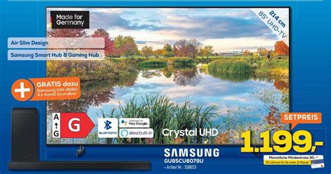 Samsung Gu85cu8079u Angebot bei Euronics - 1Prospekte.de